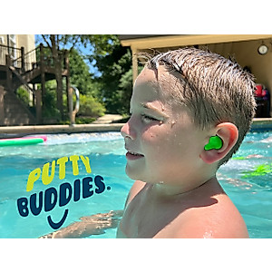 PUTTY BUDDIES Floating Earplugs 3-Pair Pack – Soft Silicone Ear Plugs for Swimming & Bathing – Invented by Physician – Block Water– Premium Swim Earplugs – Doctor Recommended – Ear Tubes