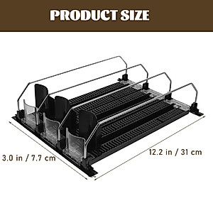 HEMOTON 3pcs Drink Pusher Shelf Water Bottle Water Dispenser Mini-fridge Mini Refridgerator Beverages Soda Can Dispenser for Refrigerator Mini Fridge Organizer Canning Jar Small