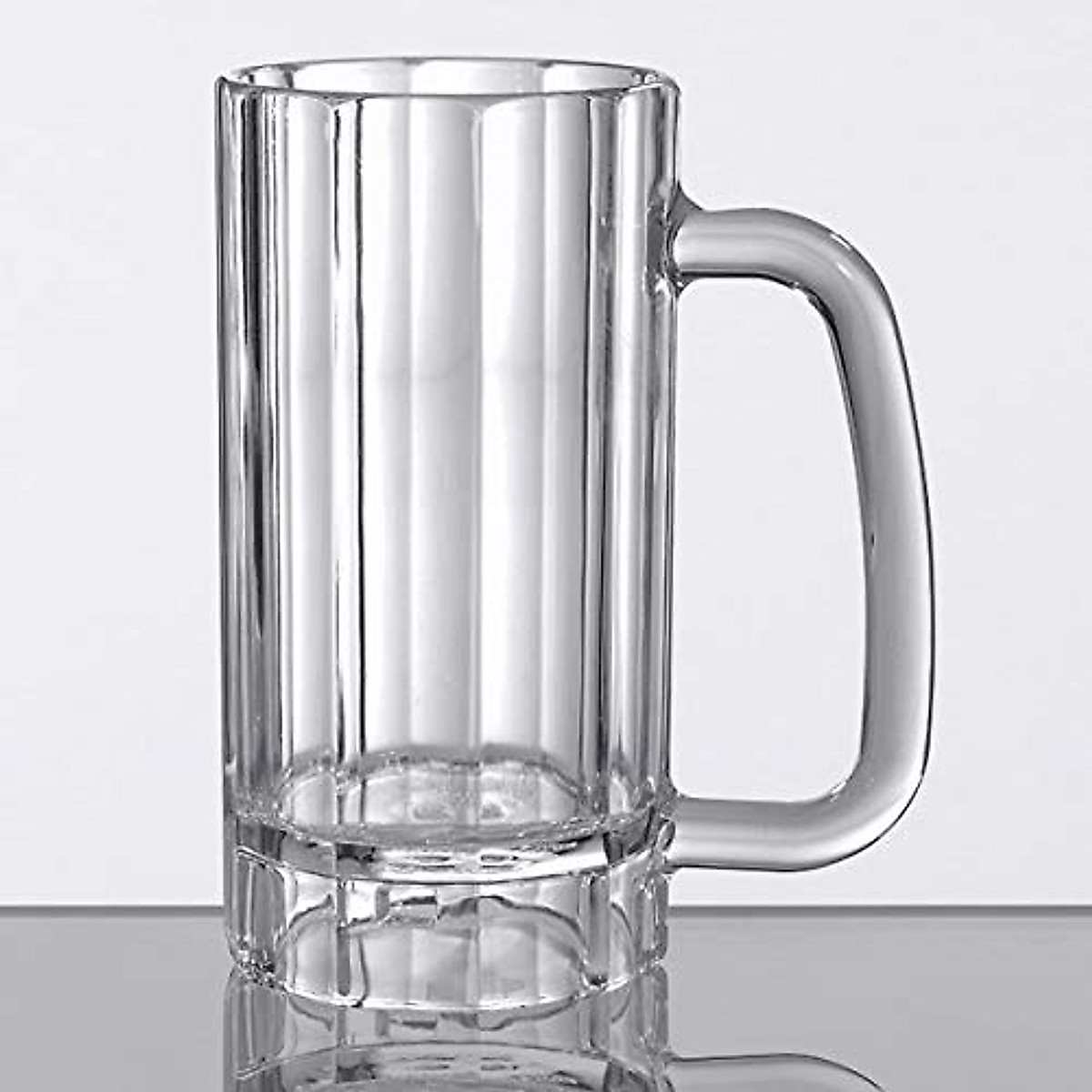 G.E.T. 00086-1-SAN-CL Shatter-Resistant Plastic Beer Mug / Stein, 16 Ounce, BPA Free (Set of 4)