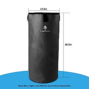 CareMaster Hoof Soaking Boot for Horse Hoof Wrapped EVA Padded Soaker Bag Equine Soaking Boot Easy Use for Hooves Care Icing Bucket Soaker Sack with 2 Elastic Bands Black