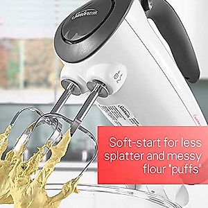 Sunbeam MixMaster 350 Watt, White | Soft-Start Technology Stand Mixer