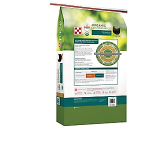 Purina Organic Layer Crumbles Chicken Feed , 35 lb
