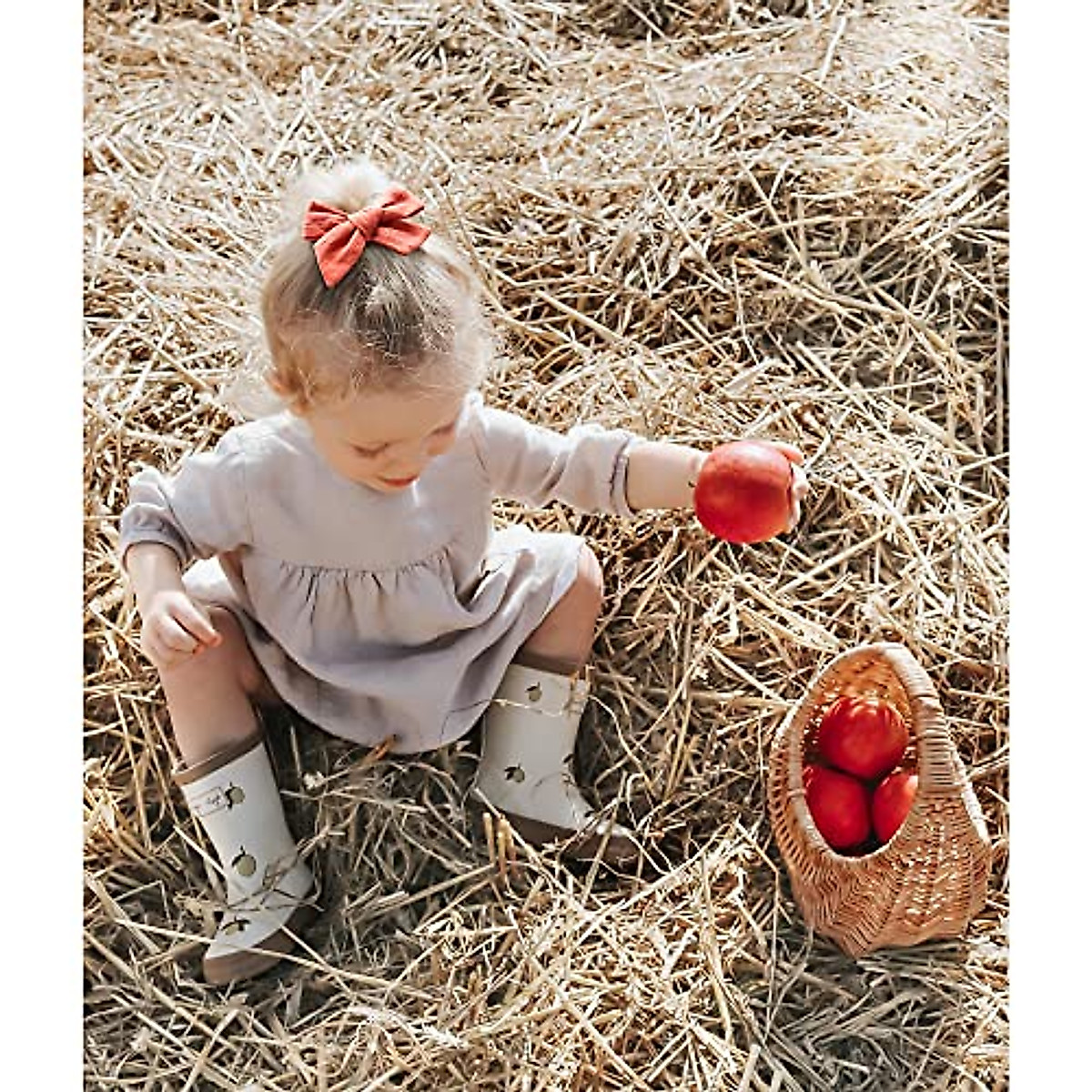 24 PCS Baby Girls Hair Clips Set,Hair Bows Barrettes Handmade Accessories Alligator Clip for Babies Infant Toddlers Little Kids Teens