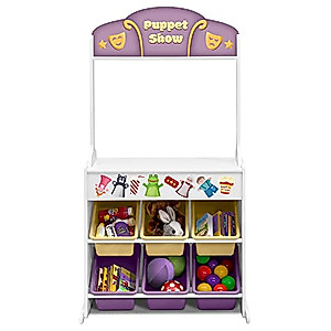 Delta Children at-Home Artist Center - Deluxe Double-Sided Easel and Storage Unit, Grey