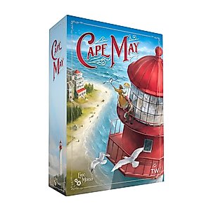 Thunderworks Games - Cape May | Seaside Resort City Building Board Game | Strategy Resource Management and Set Collection | Thematic Board Game | Ages 14+ | Family Game for 1-4 Players |60-120 Minutes