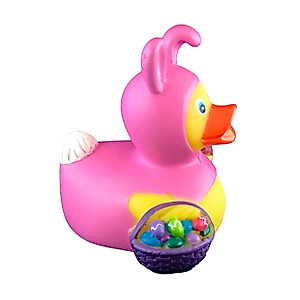 3" Easter Rubber Duck [Floats Upright] - Baby Safe Bathtub Bathing Toy