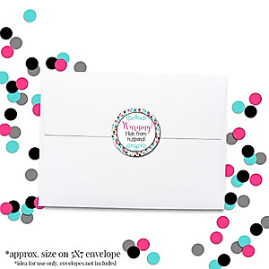 Funny Warning: Hide from Husband Thank You Customer Appreciation Sticker Labels for Small Businesses, 60 1.5" Circle Stickers by AmandaCreation, Great for Envelopes, Postcards, Direct Mail, & More!