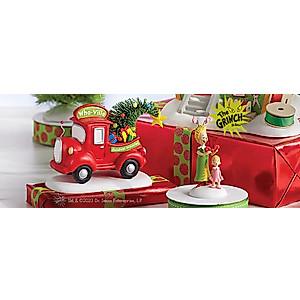 Department 56 Dr. Seuss Grinch Village Accessories Who-Ville Christmas Deliveries Truck Figurine, 4 Inch, Multicolor