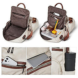 Love Deliver Leather Backpack Purses for Women Fashion Designer Ladies Shoulder Bags Travel Backpack With Wristlets