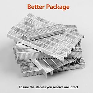 SITLDY Heavy Duty T50 Staples 5400-Count 5 Sizes Includes: 5/16",3/8",1/2",9/16" Staples+5/8" Brad Nails, 20 Gauge Galvanized Assorted Size Project Pack