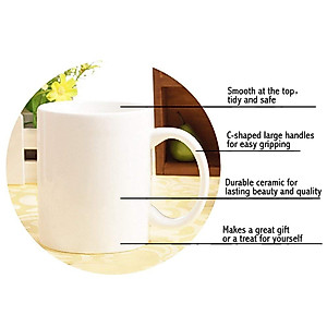 Funny 11 Oz White Ceramics Coffee Mugs or Tea Cups - Oh For Fucks Sake Coffee Cup Or Office Tea Cups