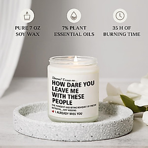 Coworker Leaving Gifts for Women Men, Goodbye Gifts for Coworkers, Farewell Gifts for Coworkers, Going Away Retirement Gift for Boss, Friends, Work Bestie, Lavender Scented Candle