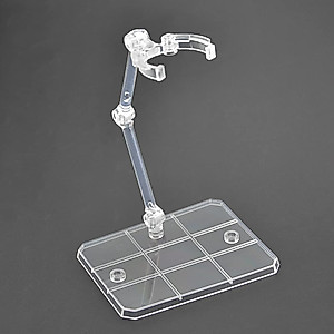 XINMEIWEN 10Pcs Action Figure Stand Kits Flexible Action Base Holder for Gundam Action Figures DIY Model Kits (White)