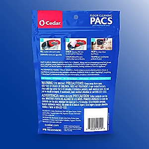 O-Cedar PACS Hard Floor Cleaner, Lavender Scent 10ct (1-Pack) | Made with Naturally-Derived Ingredients | Safe to Use on All Hard Floors | Perfect for Mop Buckets