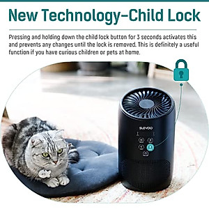 Slevoo Air Purifiers for Home with Aromatherapy, H13 True HEPA Air Purifier, Quiet Air Cleaner for Dust, Smoke, Pets Dander, Pollen, Odors - Ozone Free