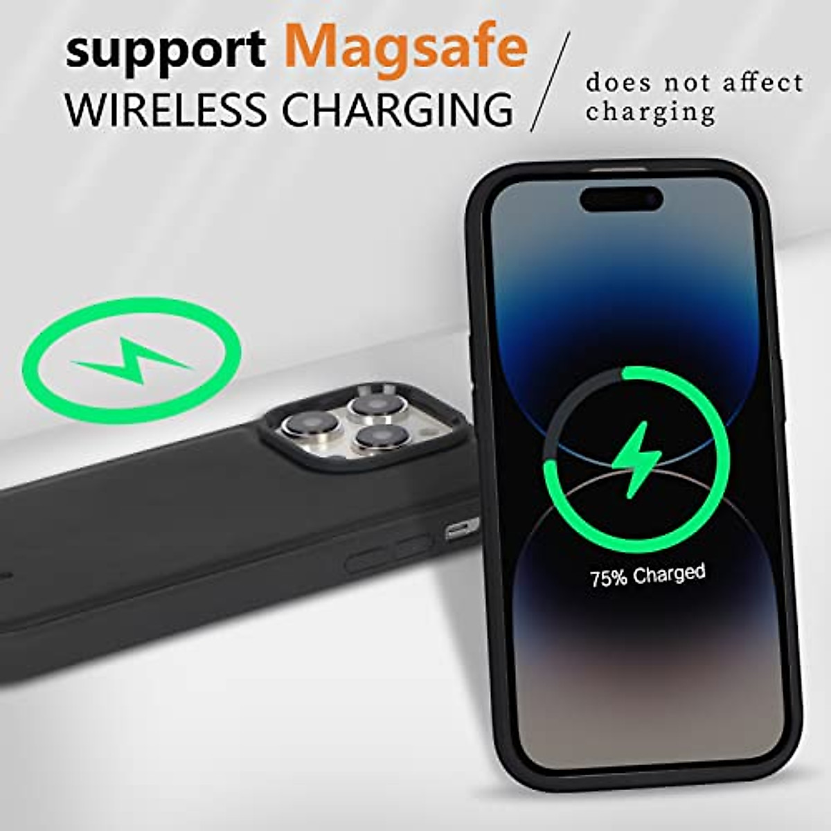 FYY iPhone 14 Pro Max 6.7" Case, MagSafe Compatible 2-in-1 Detachable Wallet with Card Holder, Black