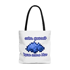 Have Some Blue Aesthetic Tote Bag for Women and Men Beach Bag Shopping Bags School Shoulder Bag Reusable Grocery Bags
