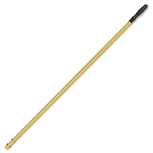 Rubbermaid Commercial Products HYGEN Quick-Connect Straight Handle/Stick, 58 inch, Yellow, Lightweight for Janitorial/Professional/Industrial Microfiber Floor Cleaning and Mopping