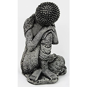 Thai Buddha Statue Home and Garden Yoga Decor Concrete Statuary Asian Collection