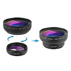 Smartphon 1 Set 2 Telephoto Lens Phone Lens Smartphones Wide Angle Lens Cellphone Cell Phone Video Lens Mobile Camera Lens Camera Lens Cell Phone Camera Lens SLR