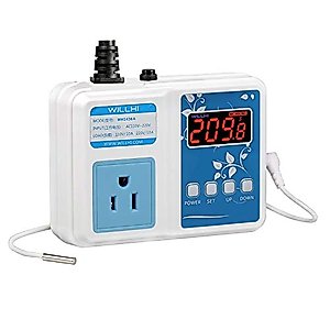 WILLHI WH1436A 10A Temperature Controller 110V Digital Thermostat Switch Sous Vide Controller NTC 10K Sensor Improved Version