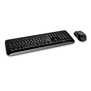 Microsoft Wireless Desktop 850 with AES ) - Black. Wireless Keyboard and Mouse Combo. Snap-In USB Transciever. Right/Left Hand Use Mouse