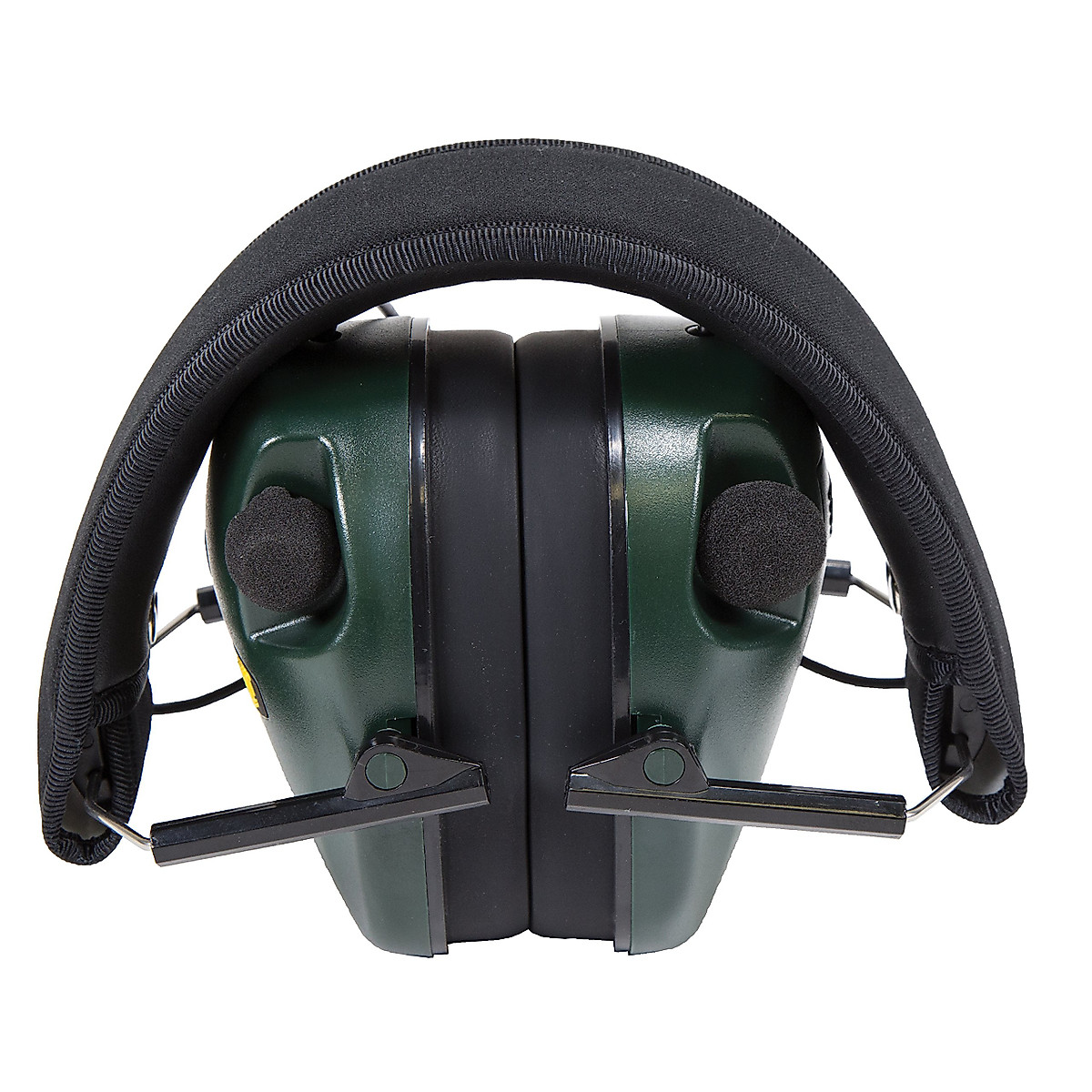 Caldwell E-MAX - ADULT Green - Low Profile Electronic 23 NRR Hearing Protection with Sound Amplification - Adjustable Earmuffs for Shooting, Hunting and Range