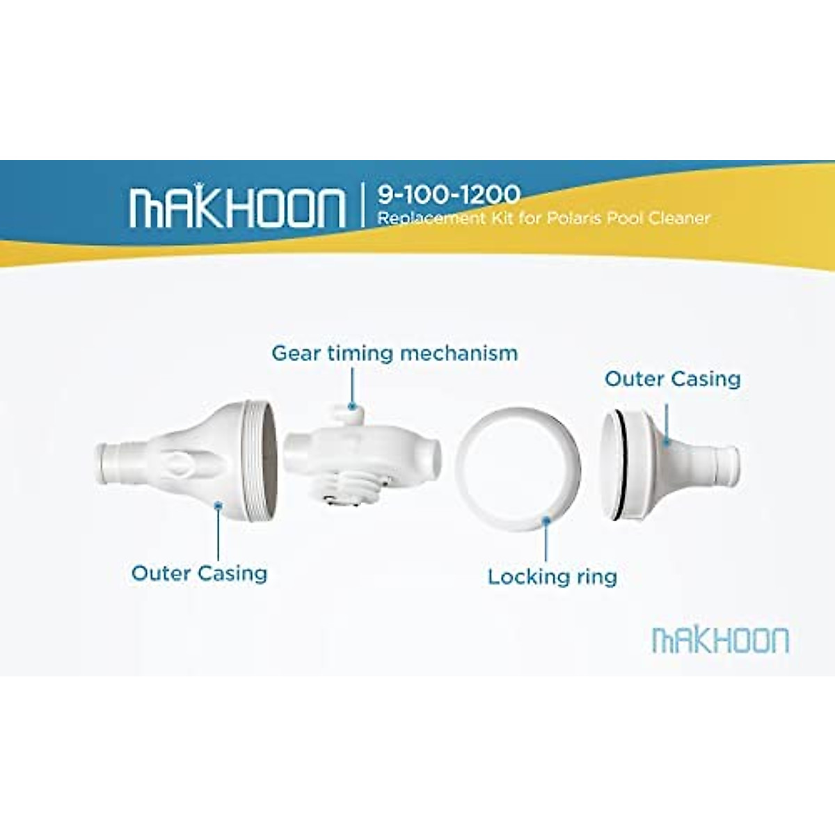 MAKHOON Upgraded 9-100-1200 Backup Valve Replacement for Polaris 360 Pool Cleaner, The Body has Been Reinforced, Longer Life Than Zodiac 9-100-1200,(NOT Compatible with Polaris 280 380 Pool Cleaner)