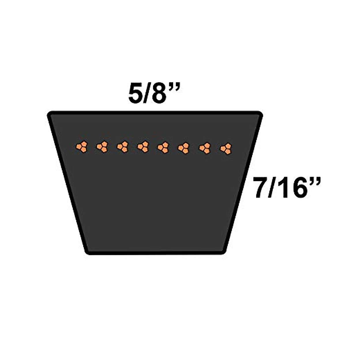 D&D PowerDrive V4241 Black Welders Replacement Belt, B/5L, 1 -Band, 243" Length, Rubber