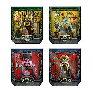 Super7 ULTIMATES! Teenage Mutant Ninja Turtles Ray Fillet - 7" TMNT Action Figure with Accessories Classic Cartoon Collectibles and Retro Toys