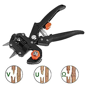 LCDCM Portable Fruit Tree Grafting Machine Garden Grafting Seedlings Grafting Machine with Foliage Trimming Scissors Grafting Cutting Tool Set (Grafting Shear)