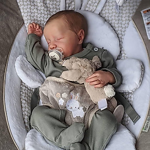 BABESIDE Lifelike Reborn Baby Dolls Boy - 17-Inch Baby Soft Body Realistic-Newborn Baby Dolls Full Body Vinyl Anatomically Correct Real Life Baby Dolls with Toy Accessories for Kids Age 3+
