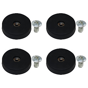 Vanshly 4PCS Black Rubber Shock Mounts,Shock mounts fits for Eames Herman Miller Shell Chair Shock Mount Replacement Parts