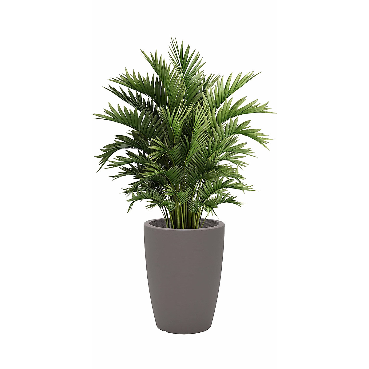 Tramontina Thai Plant Pot Plastic Taupe Diameter 44 x Height 58 cm Weatherproof Volume 55 litres