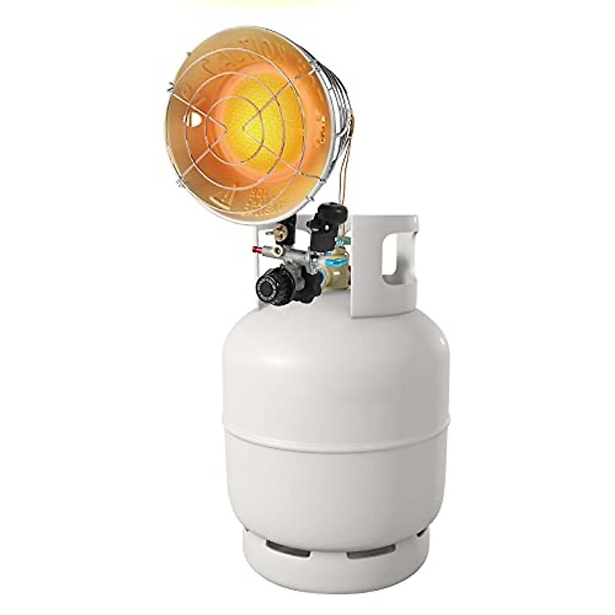 ROVSUN 15,000 BTU Propane Tank Top Heater, Portable Propane Gas Infrared Heater with Tip-over Switch & Safety Shut-off Valve for Outdoor Camping Fishing Backyard Patio (Propane Cylinder not Included)