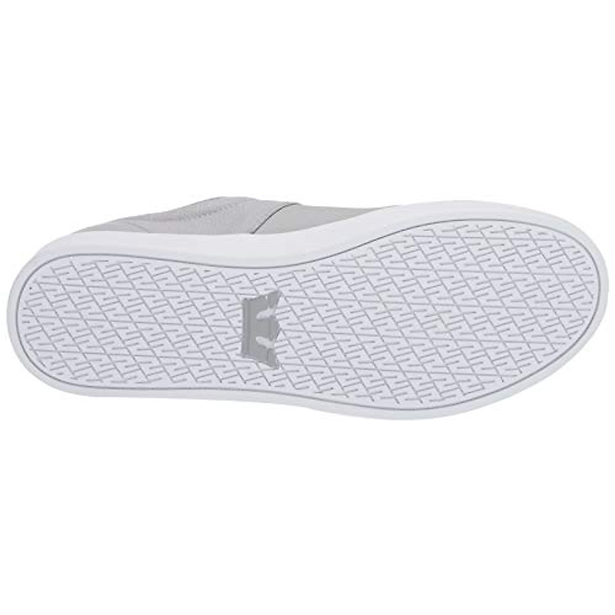 SUPRA Unisex-Adult Stacks II Skate Shoe, LT Grey TUF-White, 8 Regular US