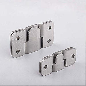 LIKERAINY Heavy Duty Large Metal Flush Mount Brackets Sectional Interlocking Connector for Sofa Furniture Photo Frame Mirror Panel Connecting Concealed Hanger Z Clips 20 Pairs