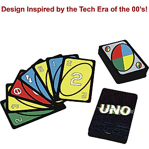 Mattel Games UNO Iconic Series 2000s Matching Card Game Featuring Decade-Themed Design, 112 Cards for Collectors, Teen & Adult Game Night, Ages 7 Years & Older