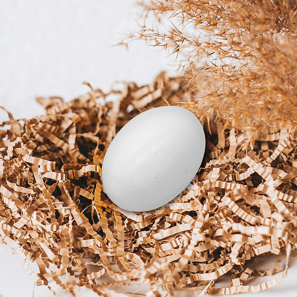 18 Pcs Easter Egg, White Wooden Eggs, Life Size Plain Decorating Eggs for Kids Easter DIY Paint Your Own Egg Decor, Easter Craft, Easter Eggs Hunt, Easter Basket Stuffers, School Activities Supplies