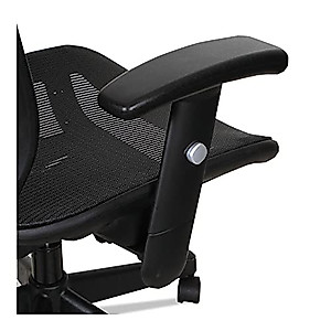 Alera Epoch Series All Mesh Multifunction Mid-Back Chair, Black