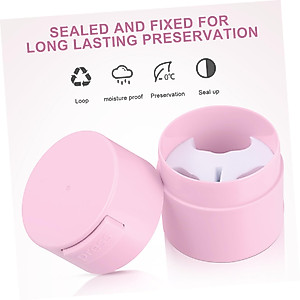 Beaupretty Eyelash Glue Jar Sealed Eyelash Storage Box Cosmetic Storage Tank Extension Supplies for Lash (Pink)