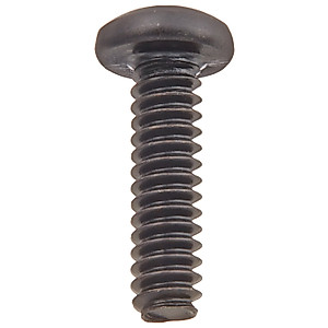 Small Parts Steel Pan Head Machine Screw, Black Oxide Finish, Meets ASME B18.6.3, #2 Phillips Drive, #6-32 Thread Size, 1/2" Length, Fully Threaded, Import (Pack of 100)