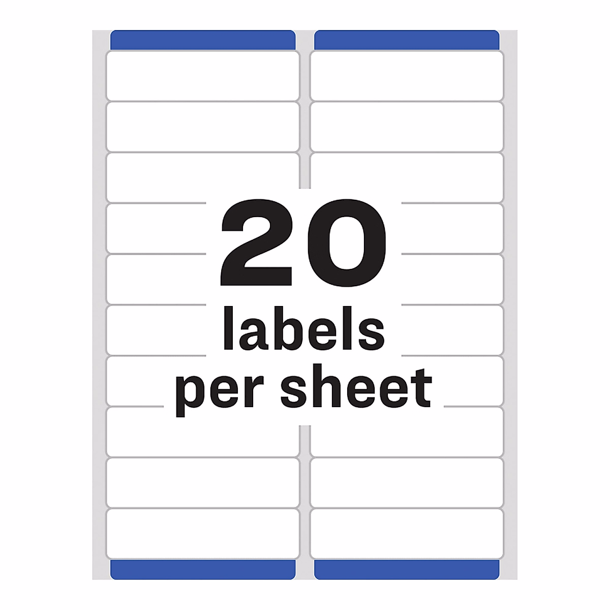 Avery Easy Peel Printable Address Labels with Sure Feed, 1" x 4", White, 500 Blank Mailing Labels (08161)