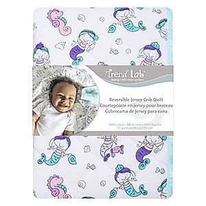 Trend Lab Quilted Jersey Baby Blanket, Mermaids