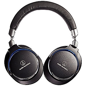 Audio-Technica ATH-MSR7BK SonicPro Over-Ear High-Resolution Audio Headphones, Black (Renewed)