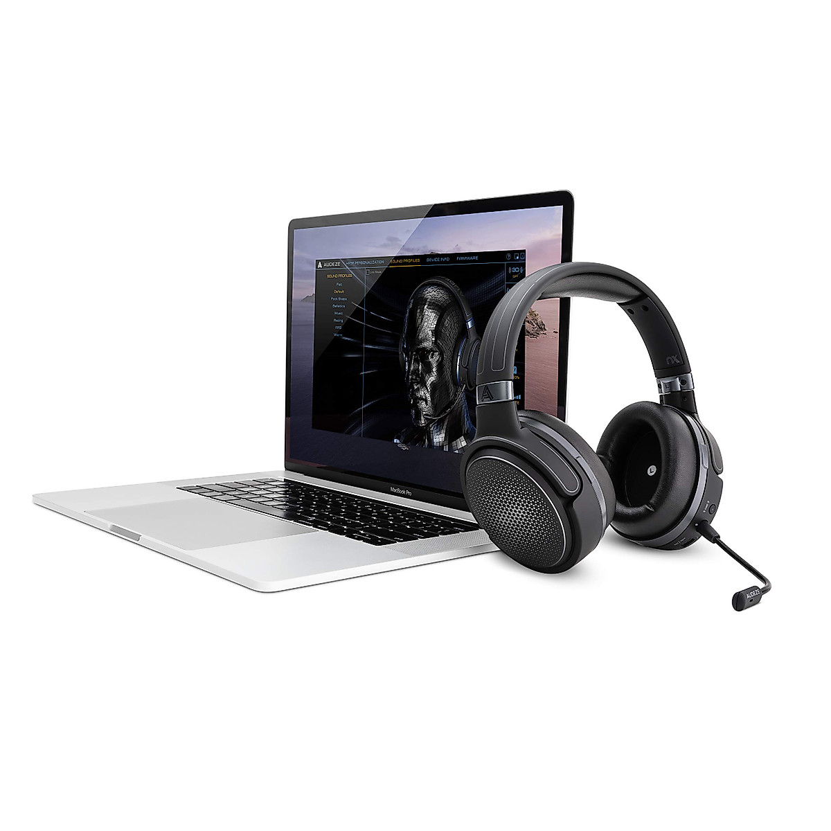 Audeze Mobius Premium 3D Gaming Headset with Surround Sound, Head Tracking and Bluetooth. Over-Ear Gaming Headphones for PCs, PS4, and Others. V5 firmware.