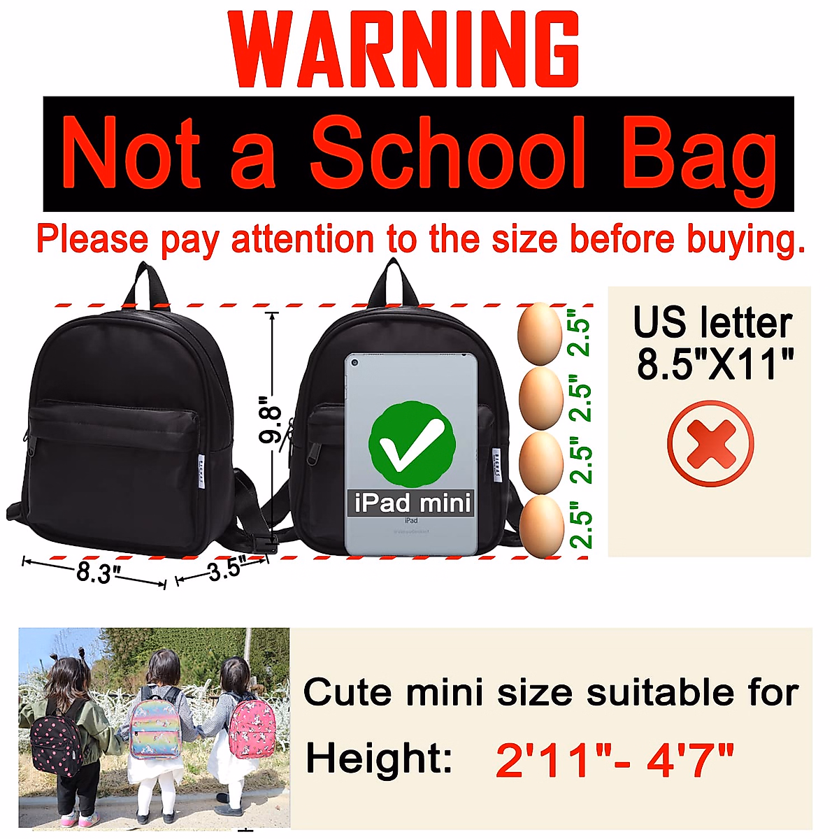 BIGHAS Lightweight Toddler Kids Backpack with Chest Strap For Boys and Girls, Preschool Kindergarten 3-6 Years Old 30 Colors (Trex/Blue)