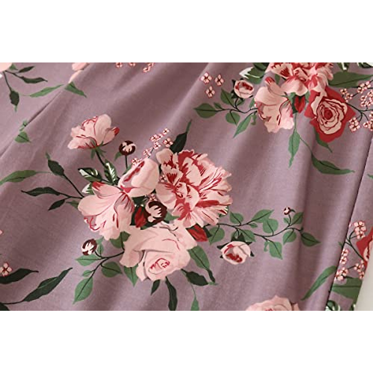 Vozanet Women's V Neck Sexy Pajama Sets Capri Sleepwear Floral Elegant Nighty 2PCS Plus Size S-3XL, Florals-Brown, XX-Large