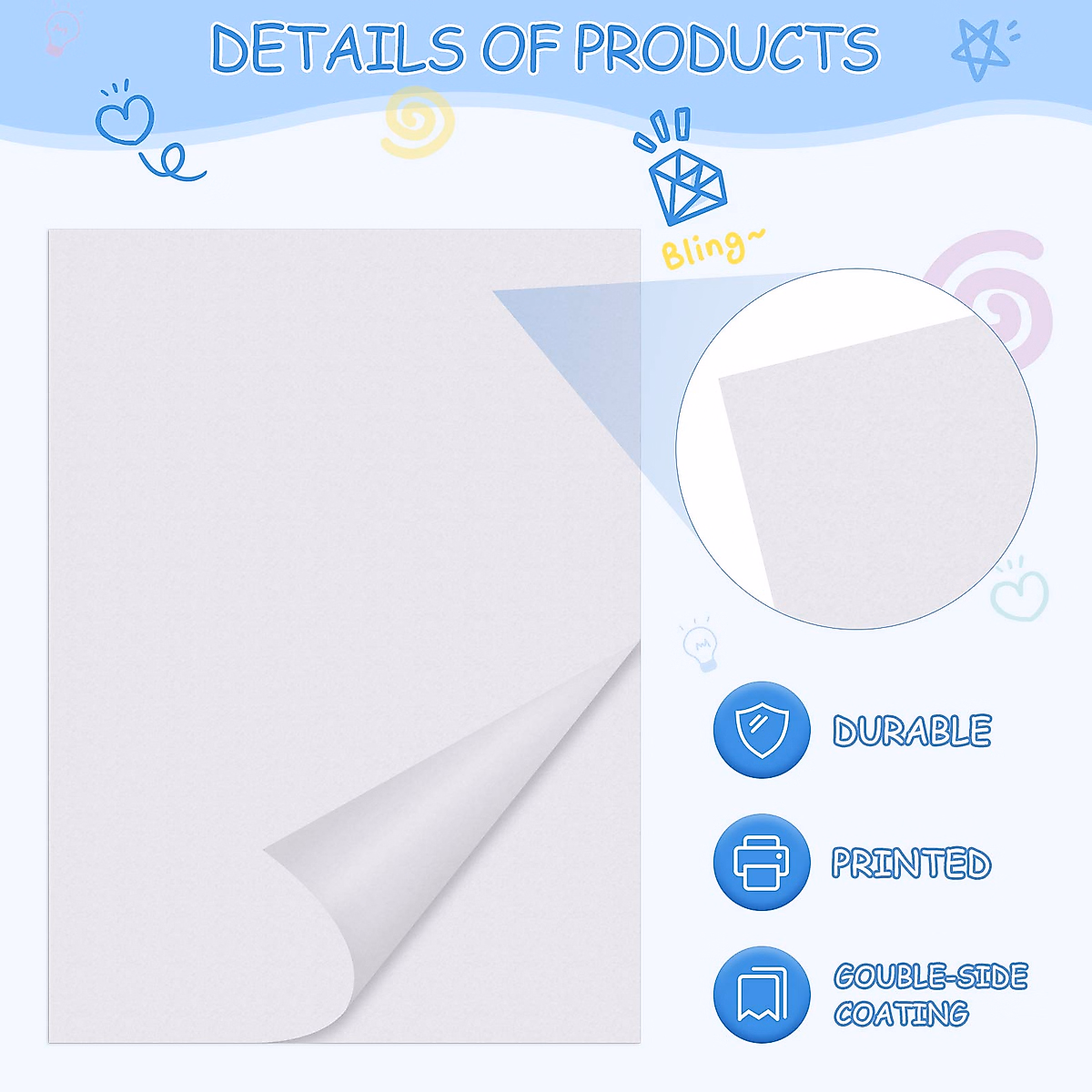 Patelai Diamond Painting Release Paper 16 x 12 cm and 15 x 10 cm Diamond Art Paper Covering Double-Sided Non-Stick Replacement Cover Sheets Painting Accessories and Tool for Adult Kid(50 Pieces)