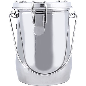 Tosnail Stainless Steel Leak-Proof Paint Brush Washer with Lid and Removable Filter Screen Portable Paint Brush Cleaner - Large